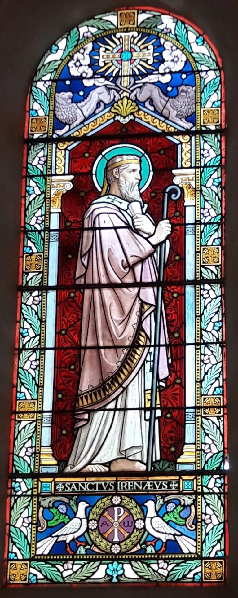 Saint Irènée Vitrail - Catholiques francophones dans le monde